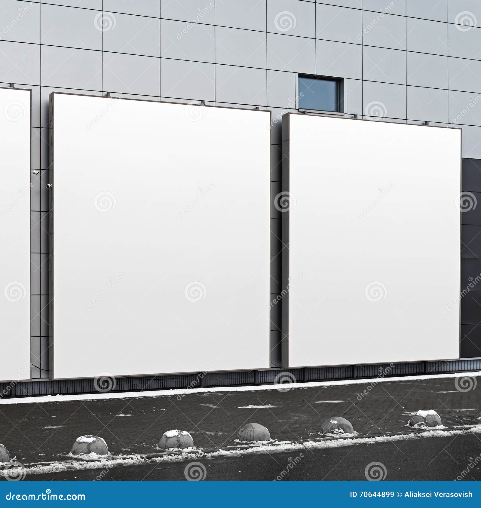 Blank square billboards stock image. Image of billboard - 70644899