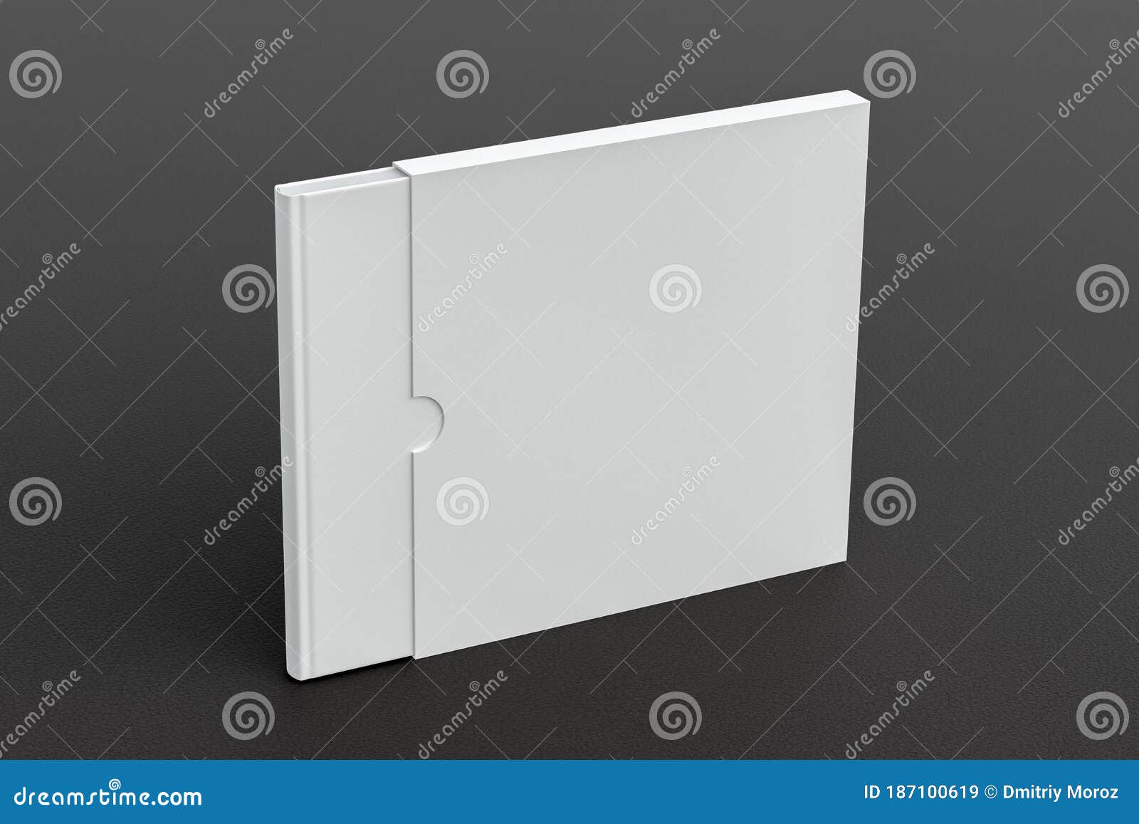 Blank book in box stock illustration. Illustration of hardcover - 187100619