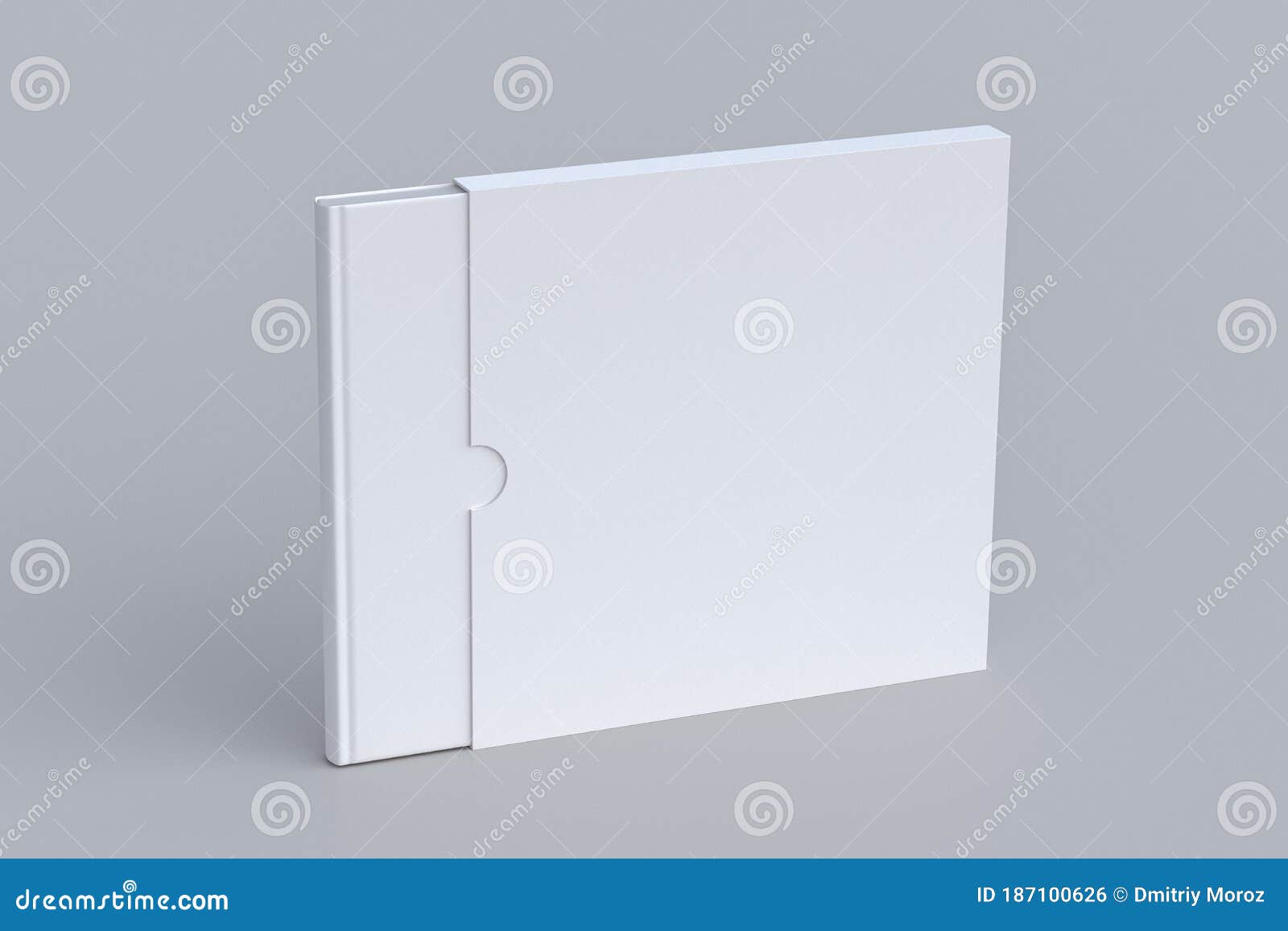 Blank book in box stock illustration. Illustration of slide - 187100626