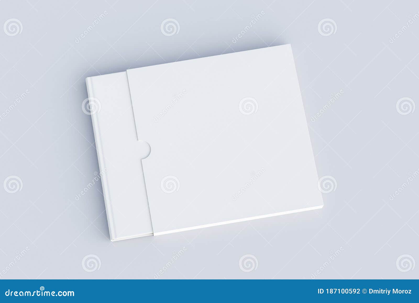 Blank book in box stock illustration. Illustration of gift - 187100592