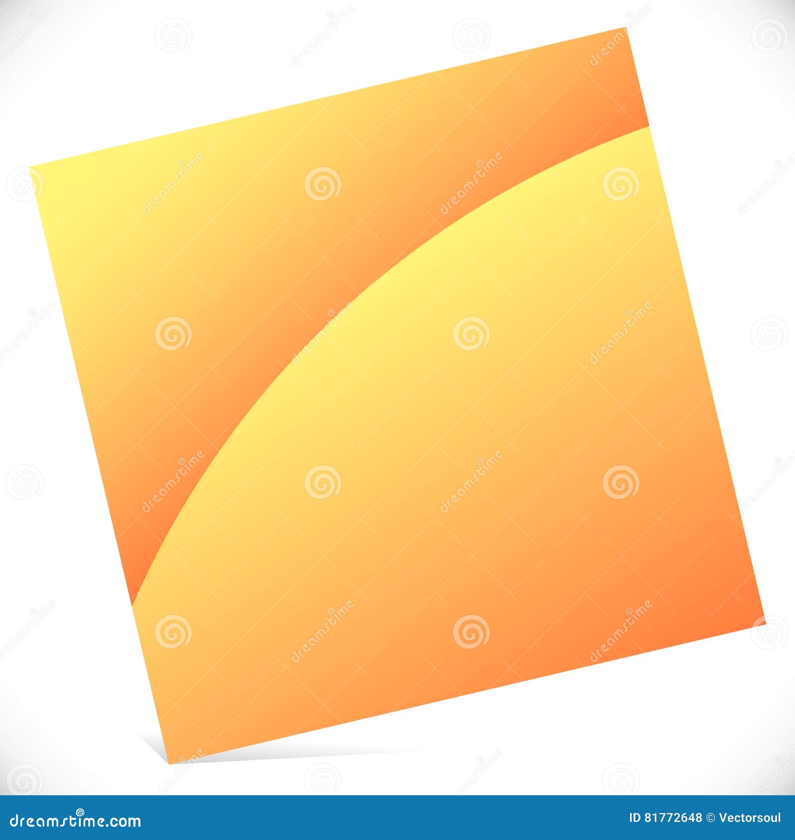 Blank Square with Gloss Effect - Tilted Square Icon Stock Vector ...