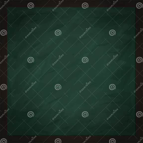 Blank Square Green Chalkboard Stock Illustration - Illustration of ...