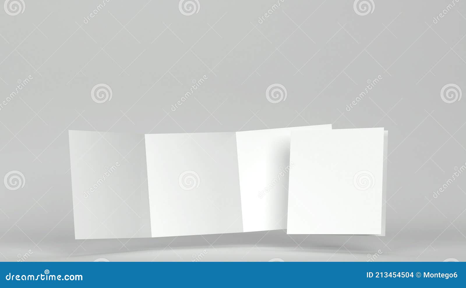 Leaflet Mockup A4 Brochure Card Paper. Leaflet Greeting Card Catalog ...