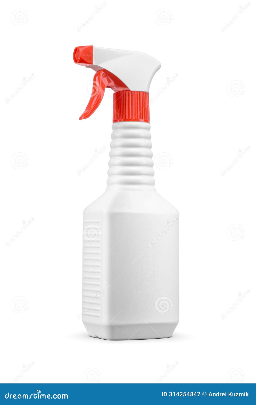 Blank Square Plastic Trigger Sprayer Bottle Isolated on White Stock ...