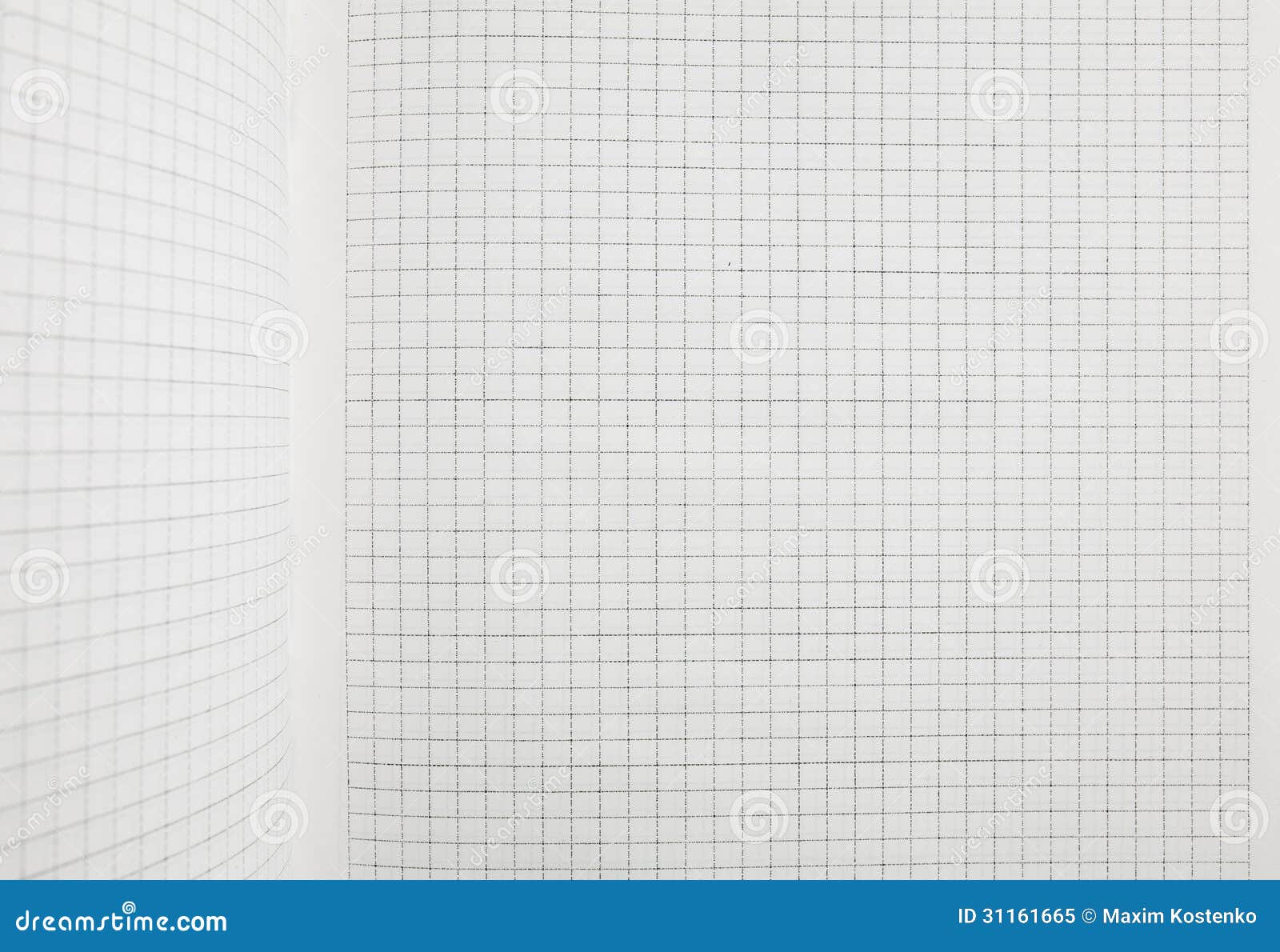 Blank Squared Notebook Sheet Stock Image - Image of diary, abstract ...