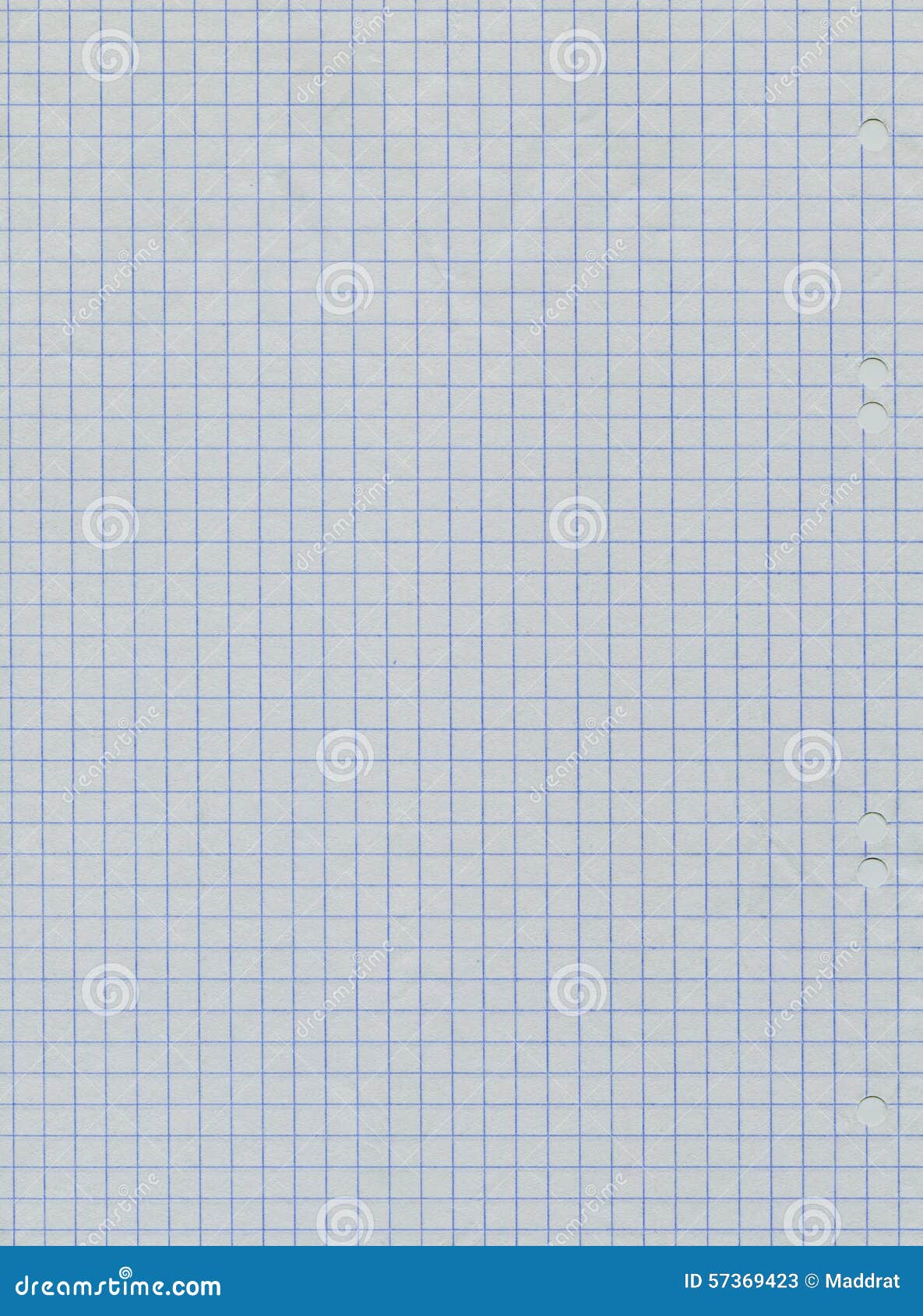 Blank Squared Notebook Sheet Stock Image - Image of record, remember ...