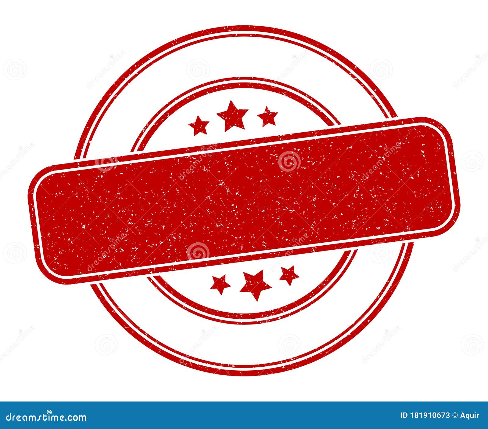 Blank Stamp. Blank Round Grunge Sign Stock Vector - Illustration of ...