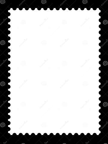 A blank stamp template stock illustration. Illustration of hobby - 7087099