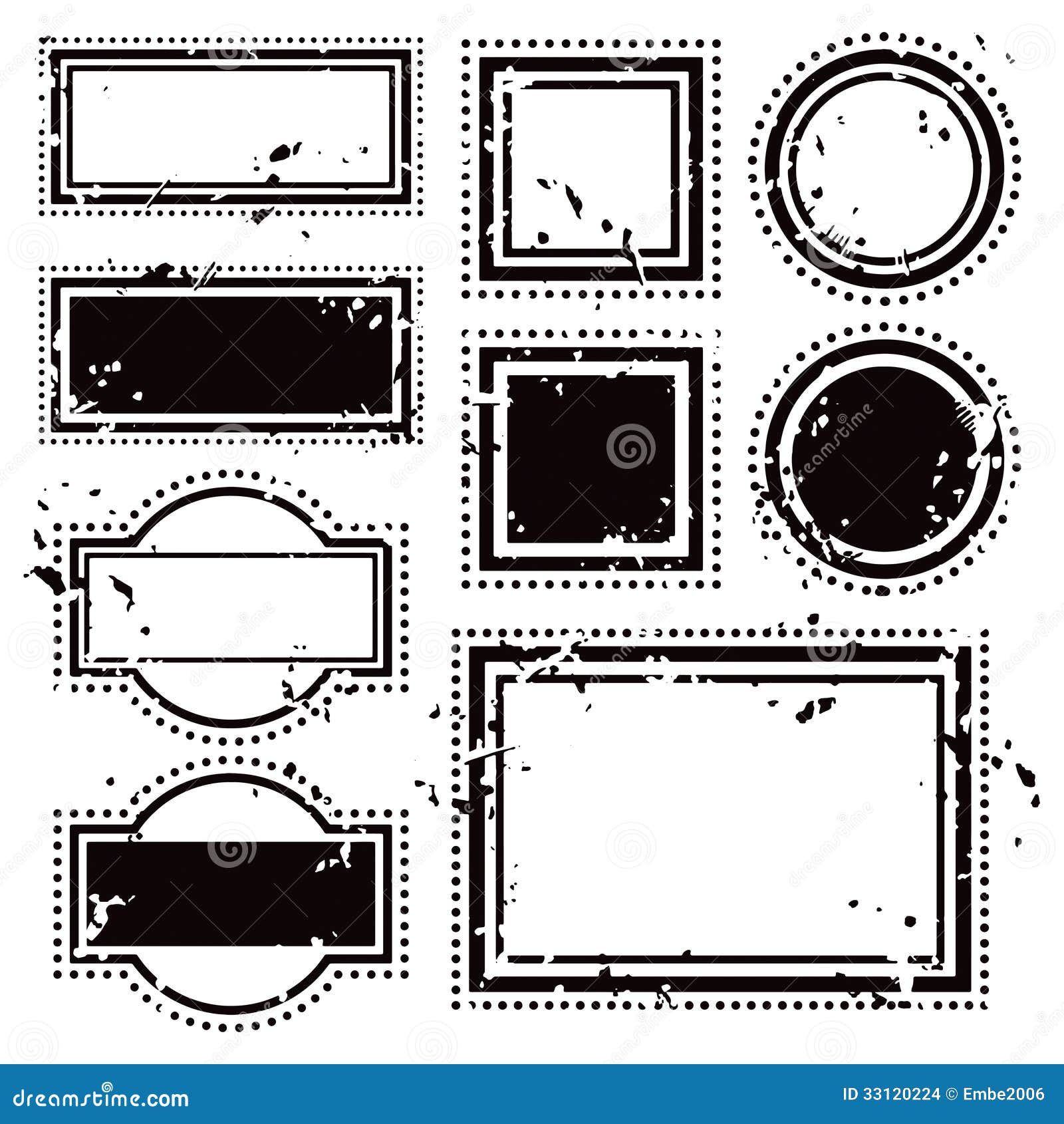 Blank Stamps Stock Images - Image: 33120224