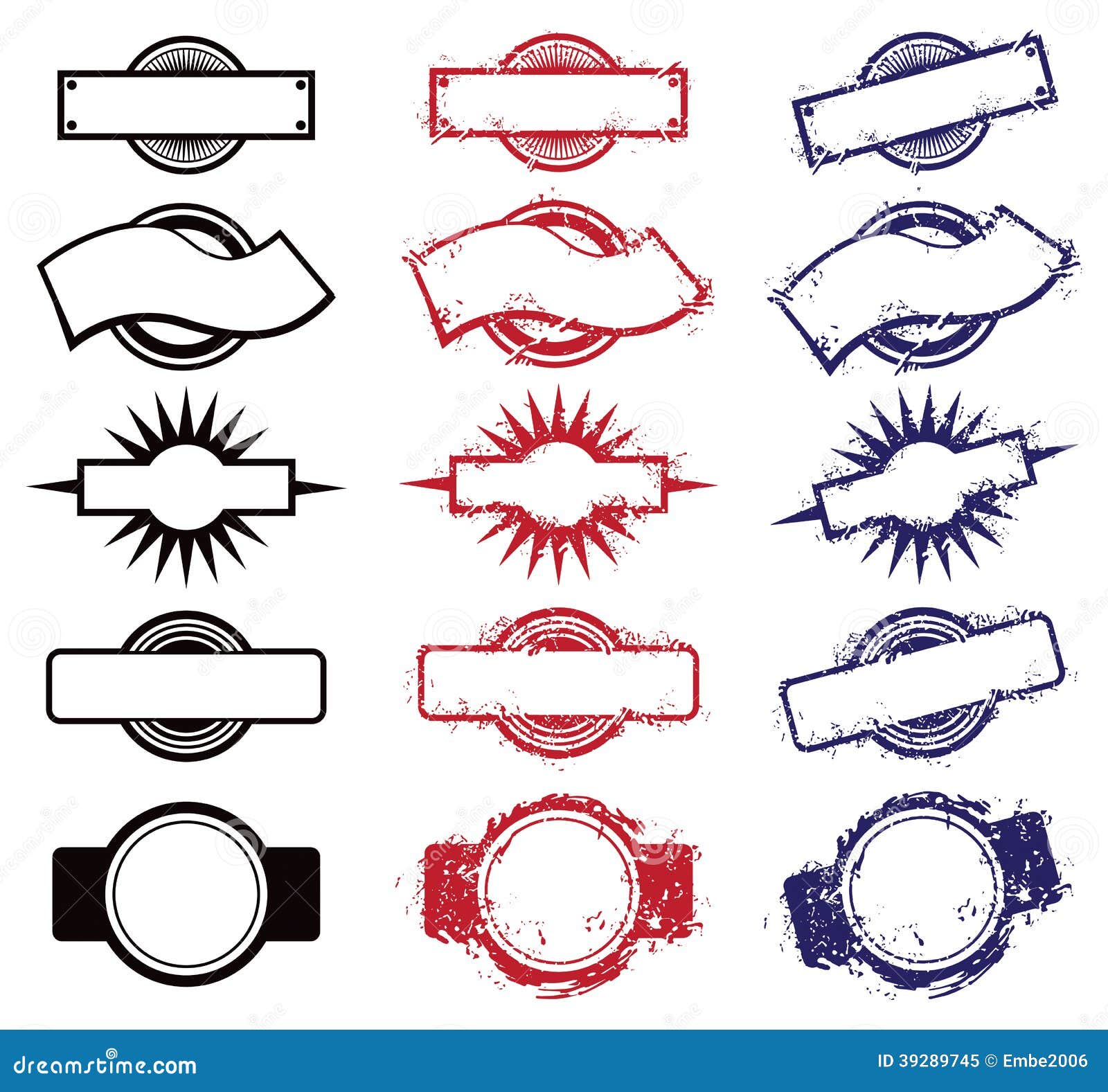 Blank Stamps stock vector. Illustration of open, isolated - 39289745