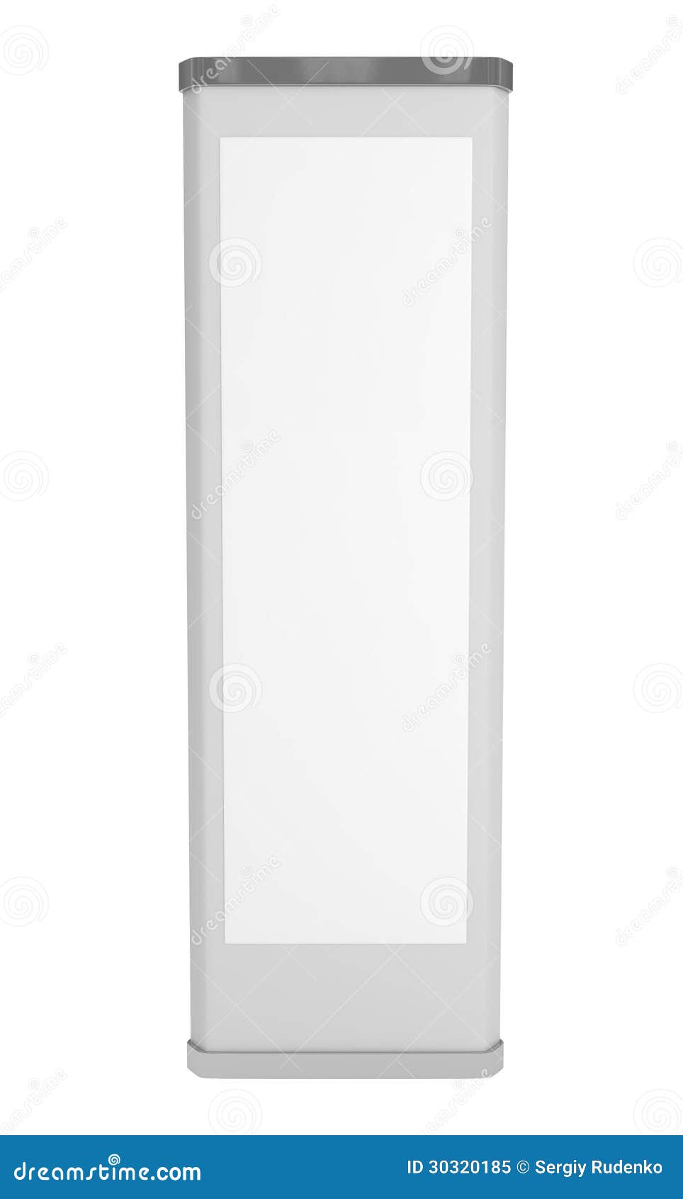 Blank Stand Isolated on White Stock Illustration - Illustration of ...