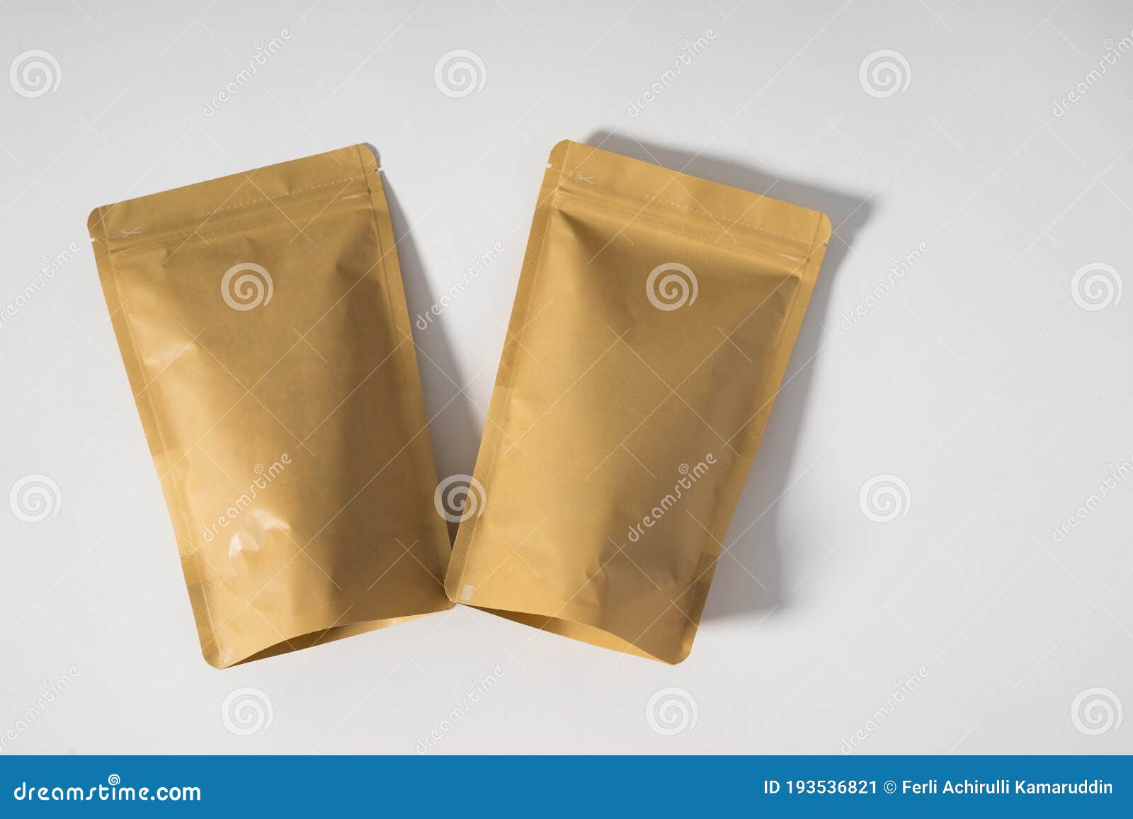Blank Standing Pouch Mockup Stock Image - Image of merchandise, package ...