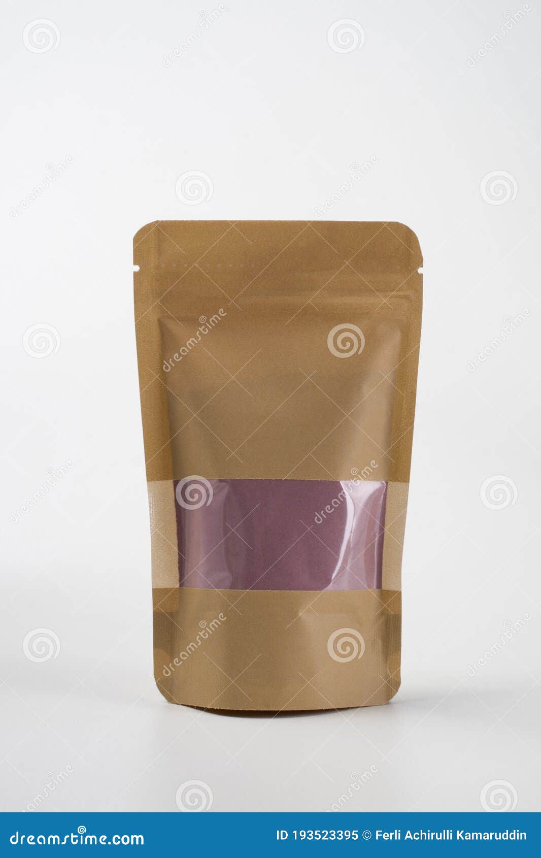 Blank Standing Pouch Mockup With Window Editorial Photo | CartoonDealer ...