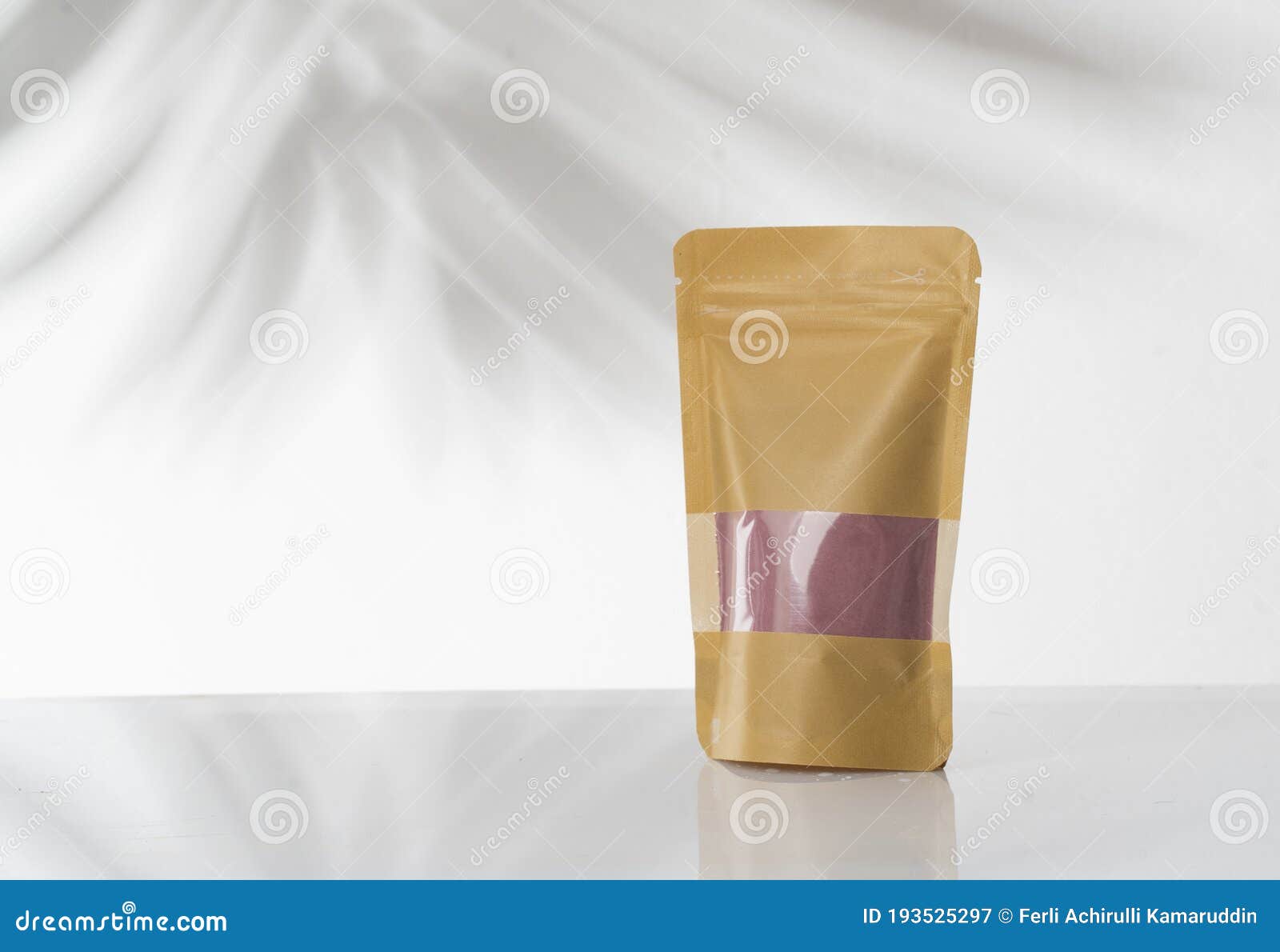 Blank Standing Pouch Mockup With Window Editorial Photo | CartoonDealer ...