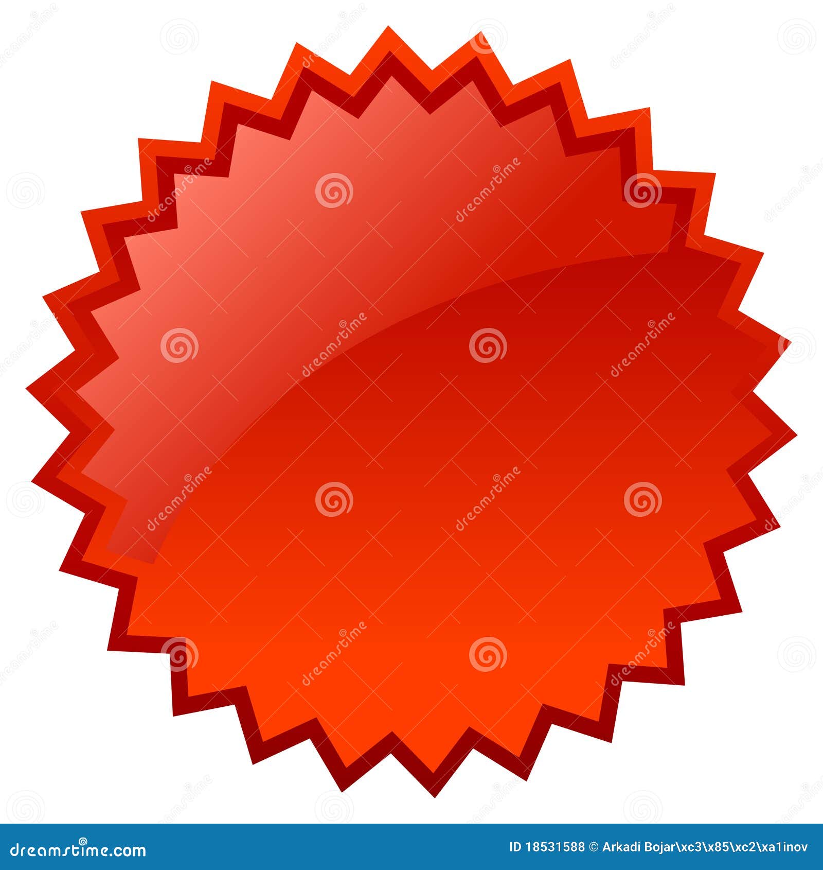 Blank star price stock vector. Illustration of bubble - 18531588