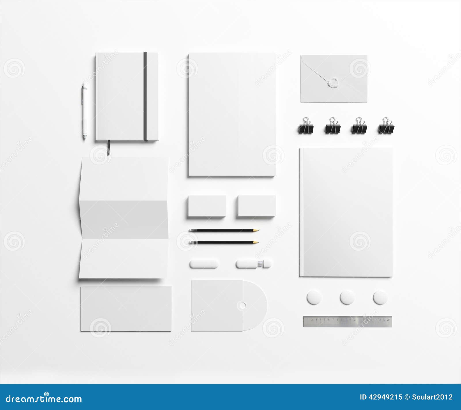 Blank Stationery: Card And Envelope Royalty-Free Stock Image ...