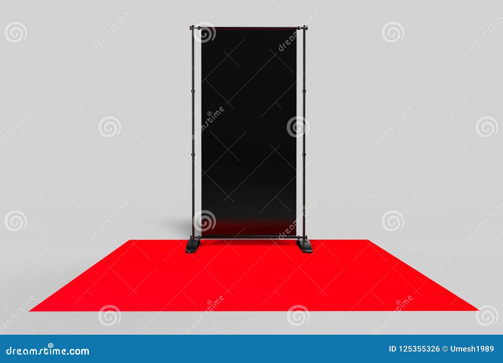Blank Step and Repeat Telescoping Backdrop Banner. 3d Render ... Blank Step and Repeat Telescoping Backdrop Banner. 3d Render ...