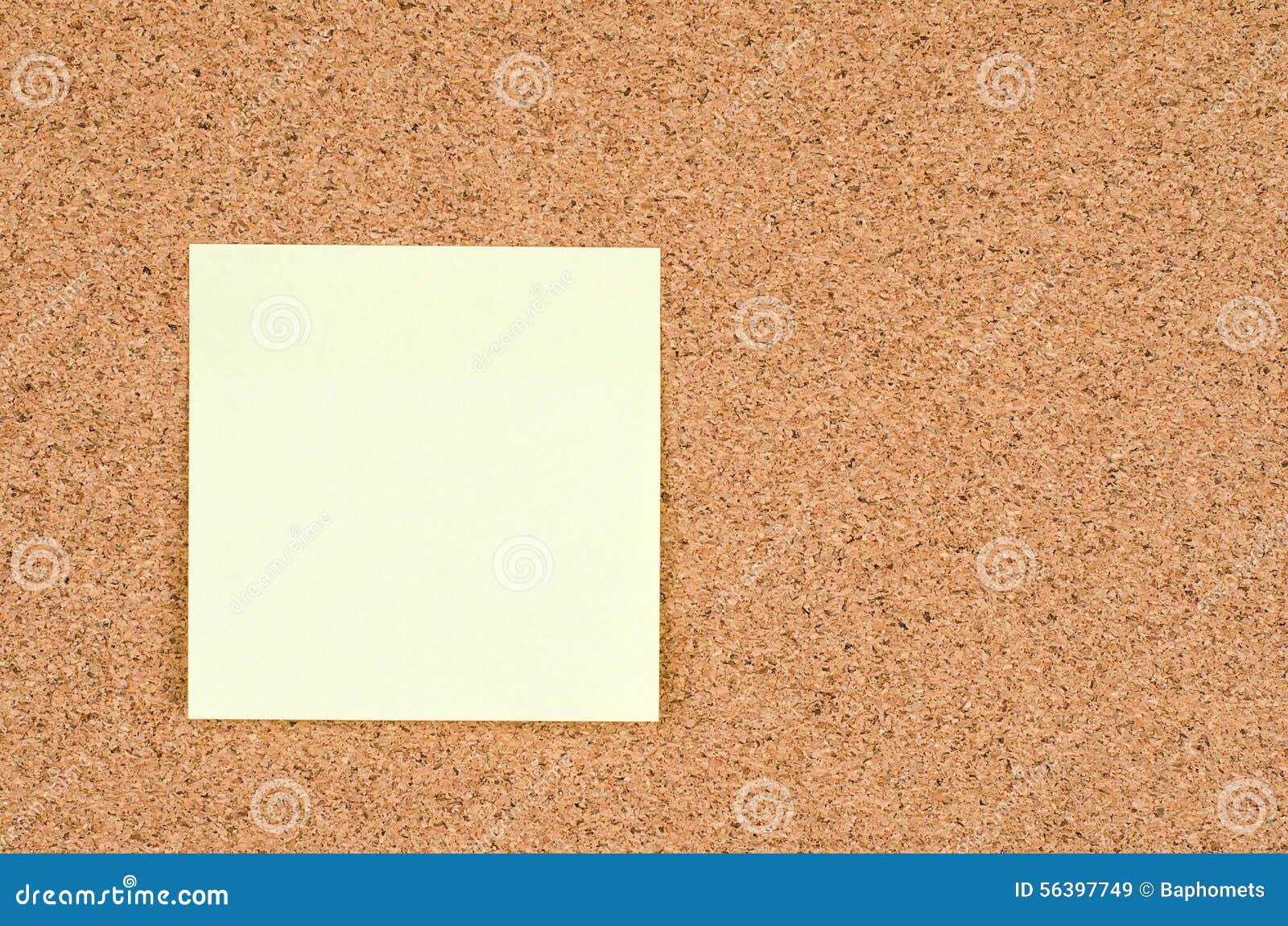 Blank Stick Note On Bulletin Board Texture Or Background Stock Photo ...