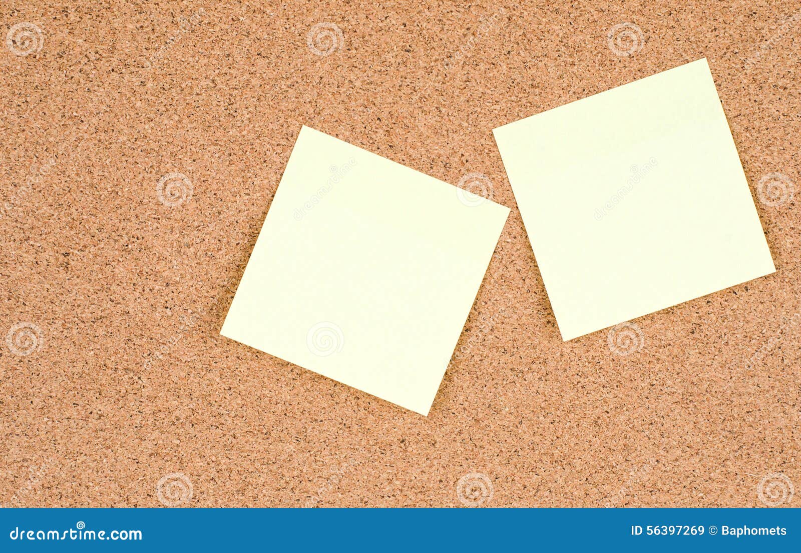 Blank Stick Notes On Bulletin Board Texture Or Background Royalty-Free ...