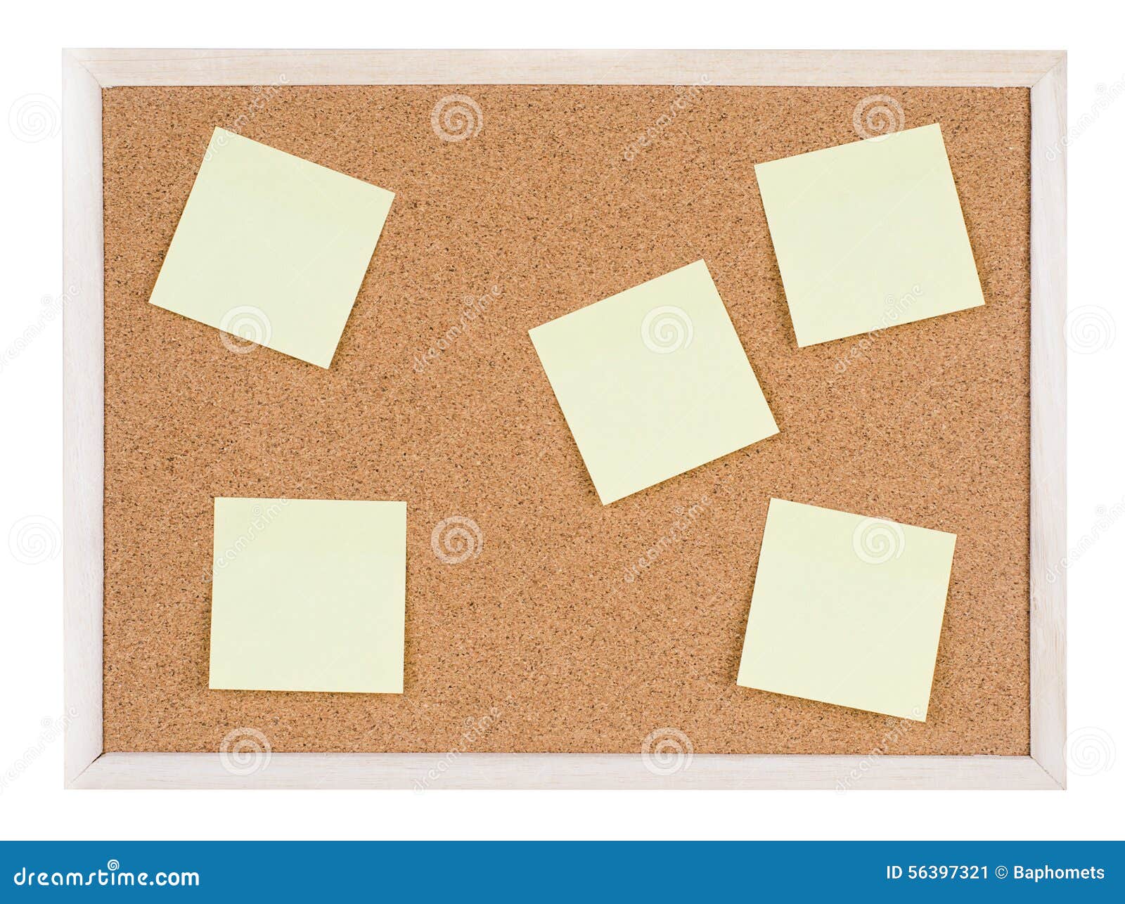 Blank Stick Notes On Bulletin Board Texture Or Background Royalty-Free ...