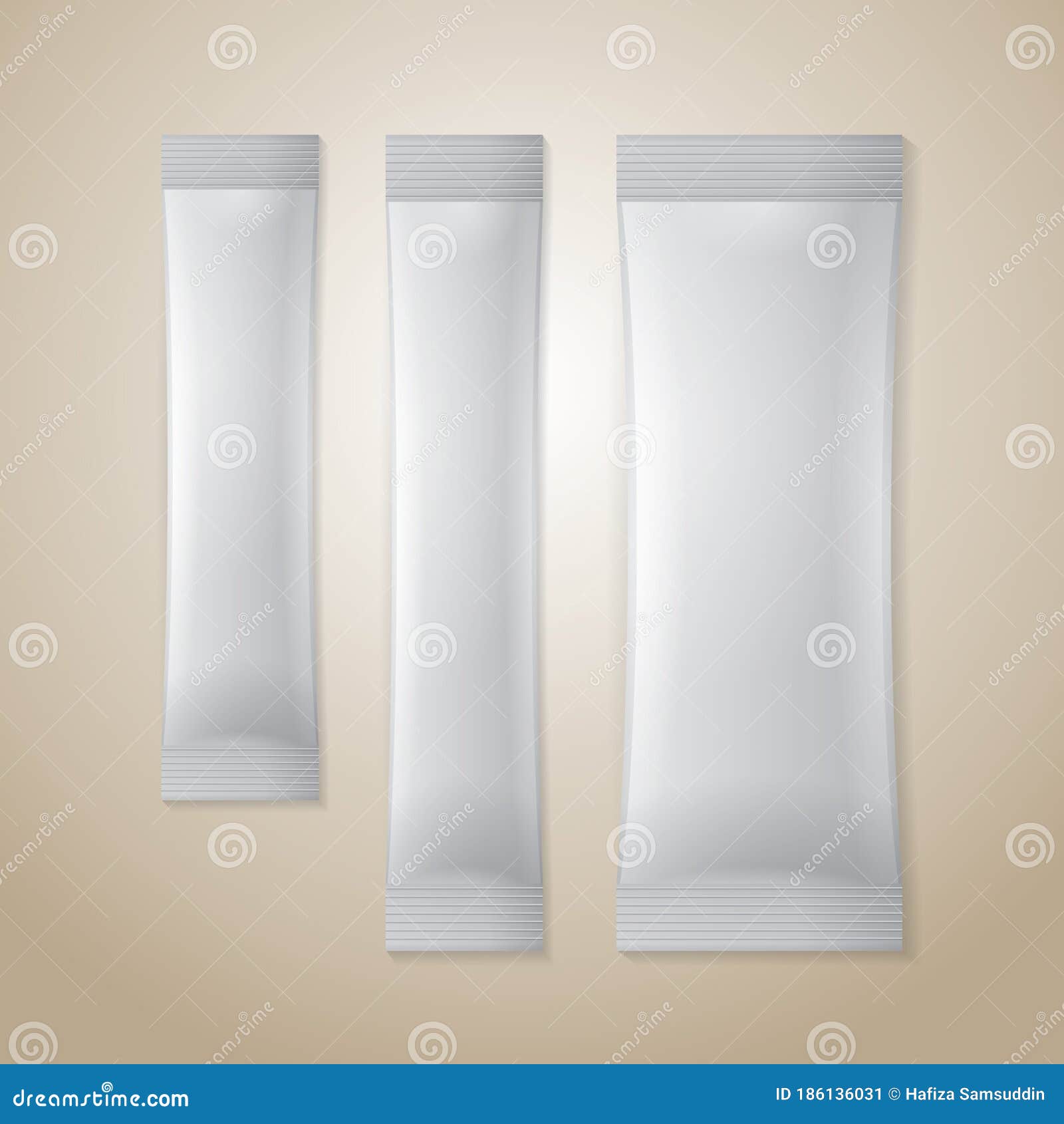 Blank Stick Pack. Vector Illustration Decorative Design Stock ...