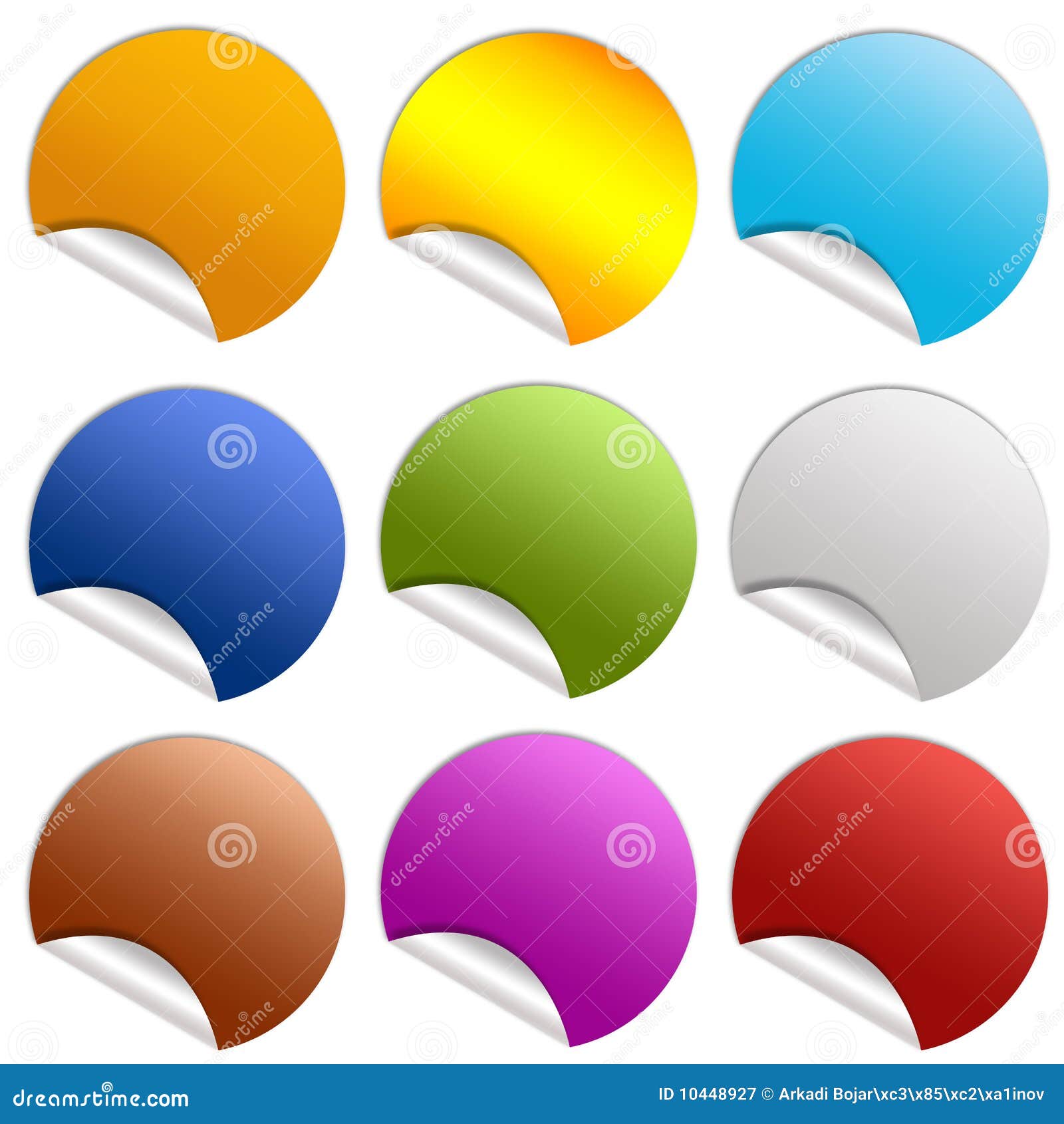 Blank sticker stock illustration. Illustration of attention - 10448927