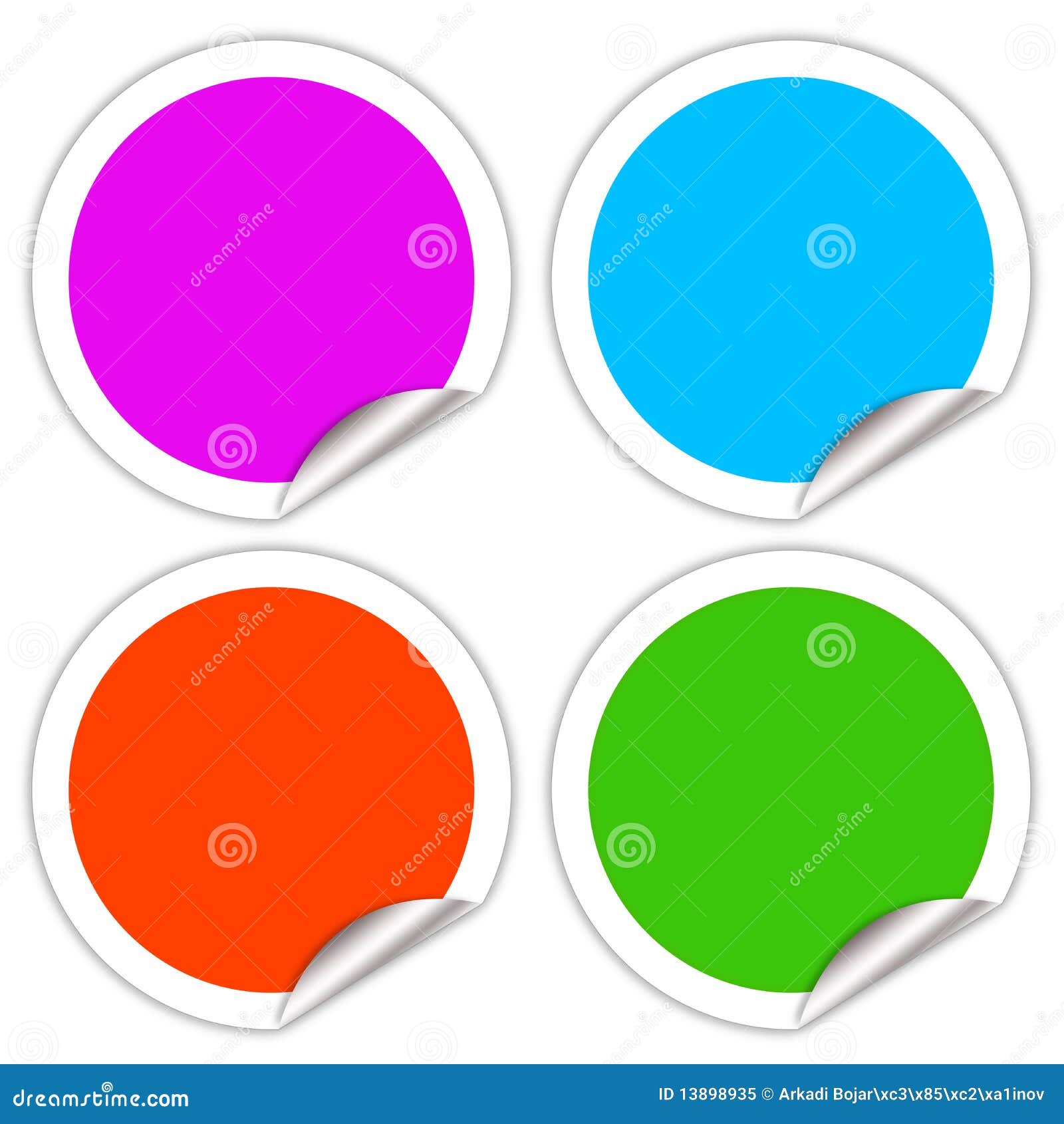 Blank sticker stock illustration. Illustration of circular - 13898935