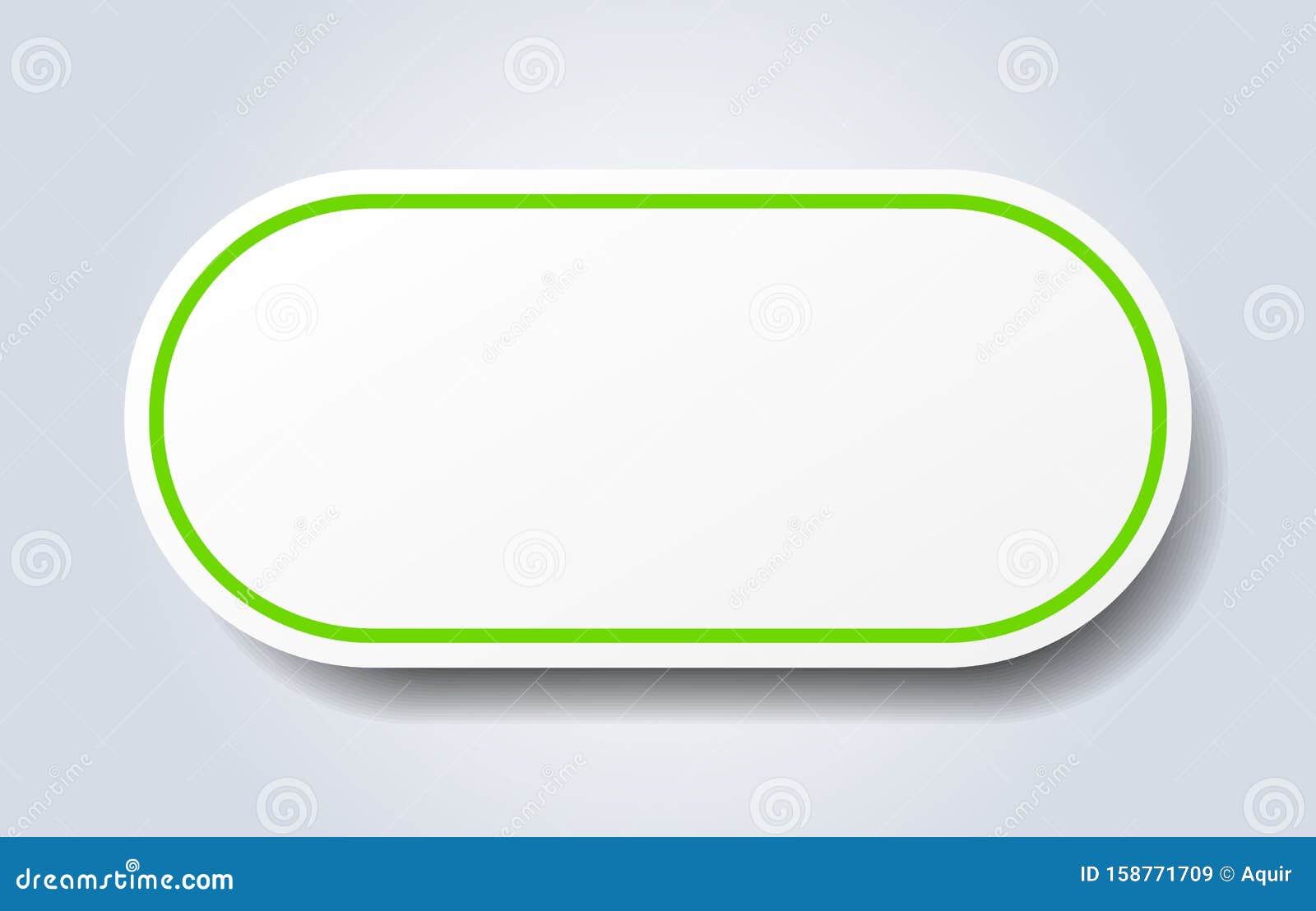 Blank sticker. stock vector. Illustration of button - 158771709