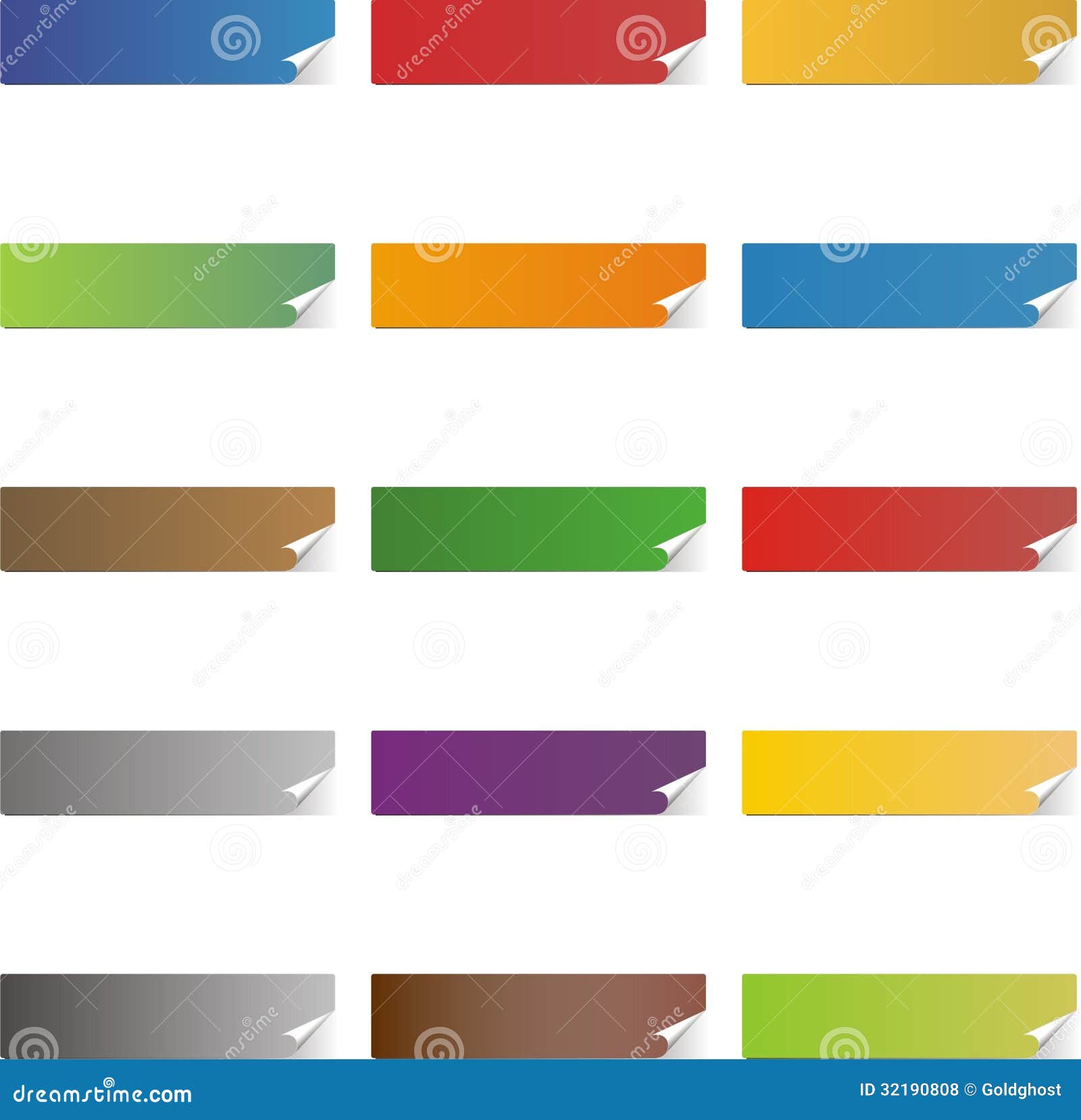 Blank sticker icons stock vector. Illustration of badge - 32190808