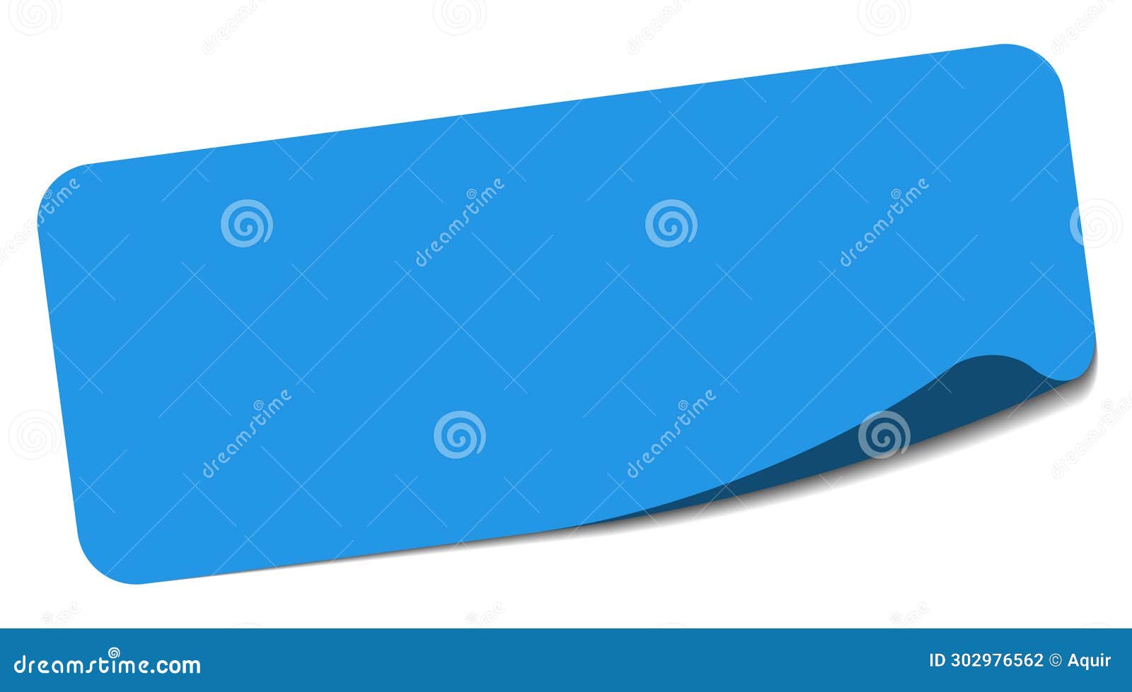 Blank sticker. blank label stock vector. Illustration of blue - 302976562