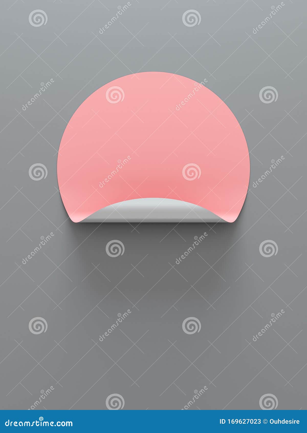 Blank Sticker Memo on a Wall Stock Illustration - Illustration of ...