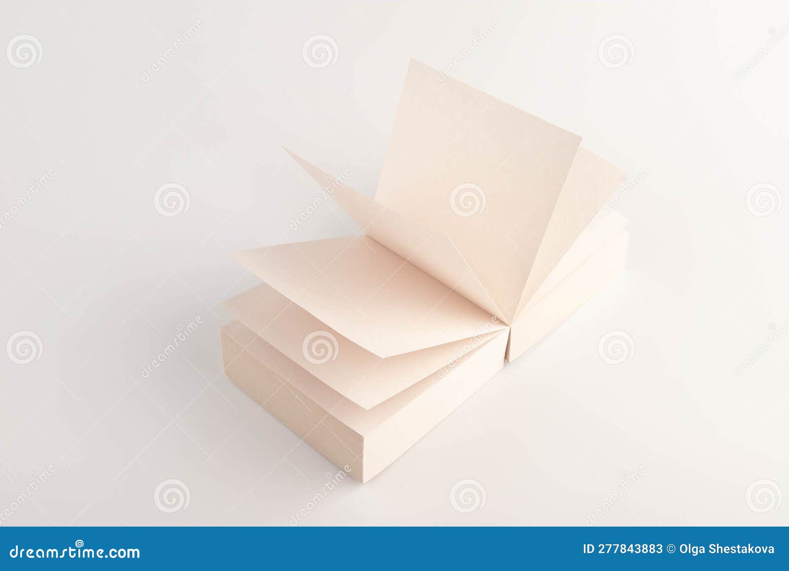 Blank Sticker Notes on the White Background. Sticky Note Paper Stock ...