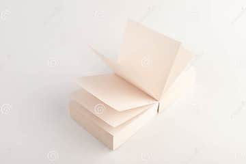 Blank Sticker Notes on the White Background. Sticky Note Paper Stock ...