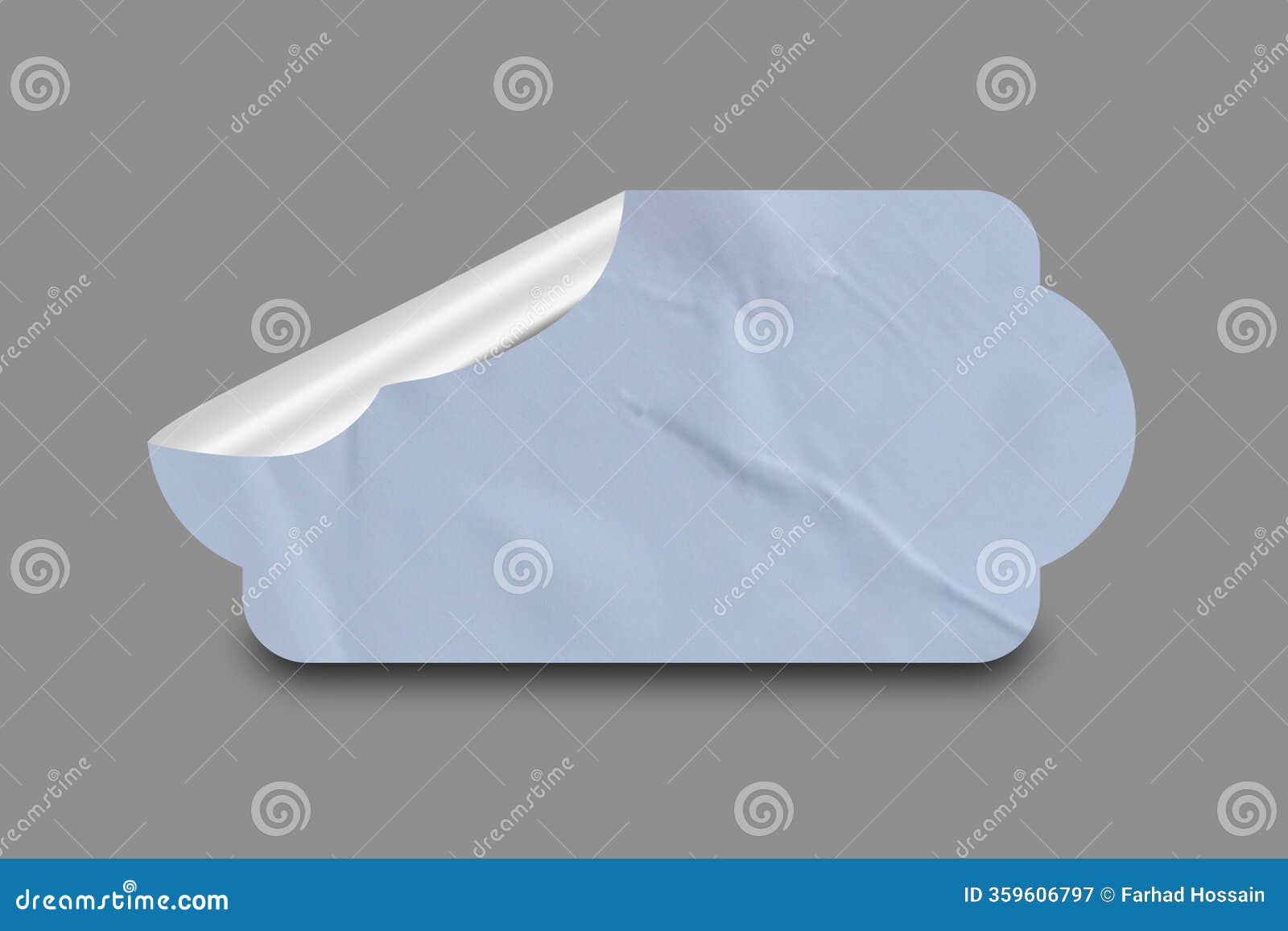 Blank Sticker Texture Design for Mockup Template Stock Illustration ...