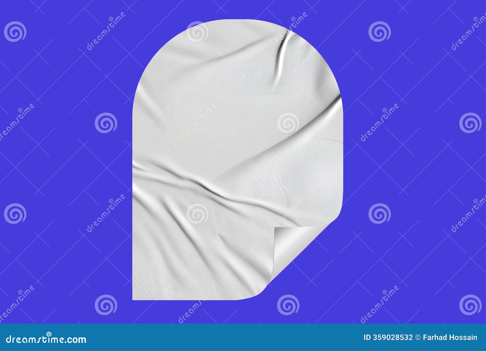 Blank Sticker Texture Design for Mockup Template Stock Illustration ...