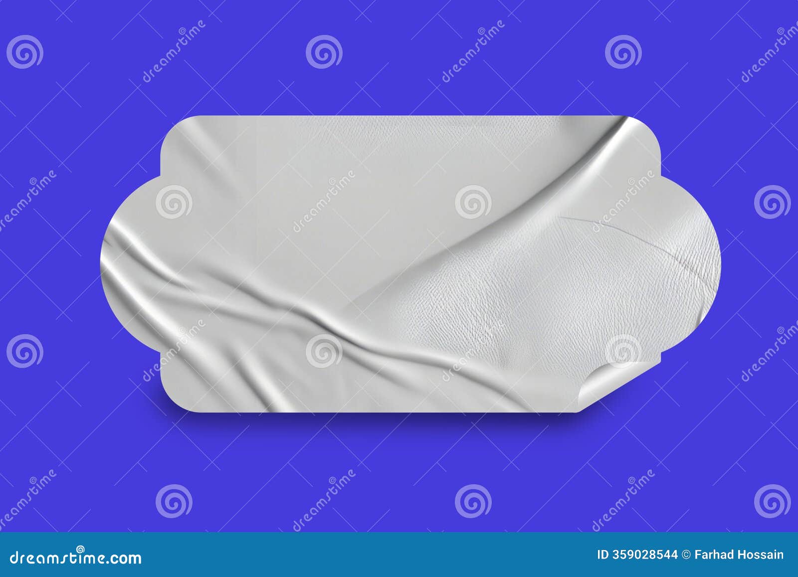 Blank Sticker Texture Design for Mockup Template Stock Illustration ...