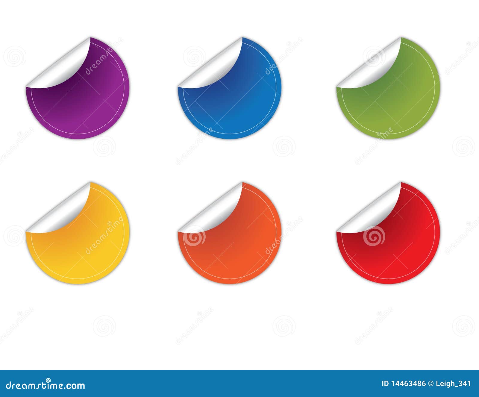 Blank Stickers stock illustration. Illustration of green - 14463486