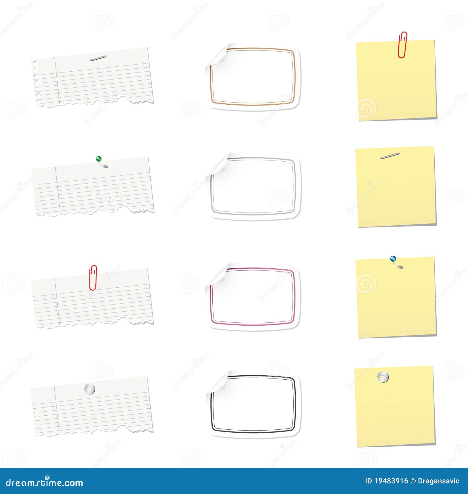 Blank stickers stock vector. Illustration of badge, bend - 19483916