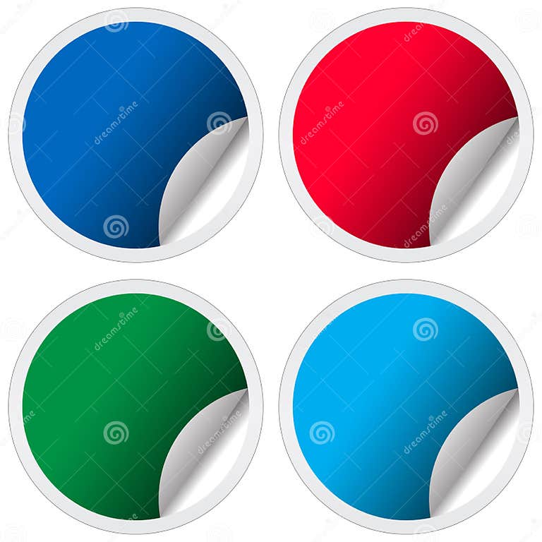 Blank stickers stock vector. Illustration of blank, collection - 39289715