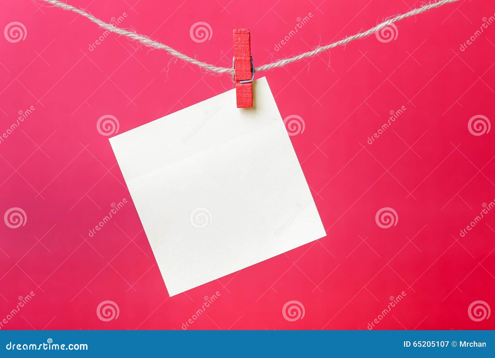 Note Pad Hanging From A Clothes Line Stock Image | CartoonDealer.com ...