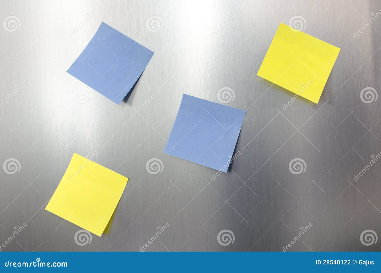 Blank Sticky Note Reminders Stock Photo - Image of refrigerator ...