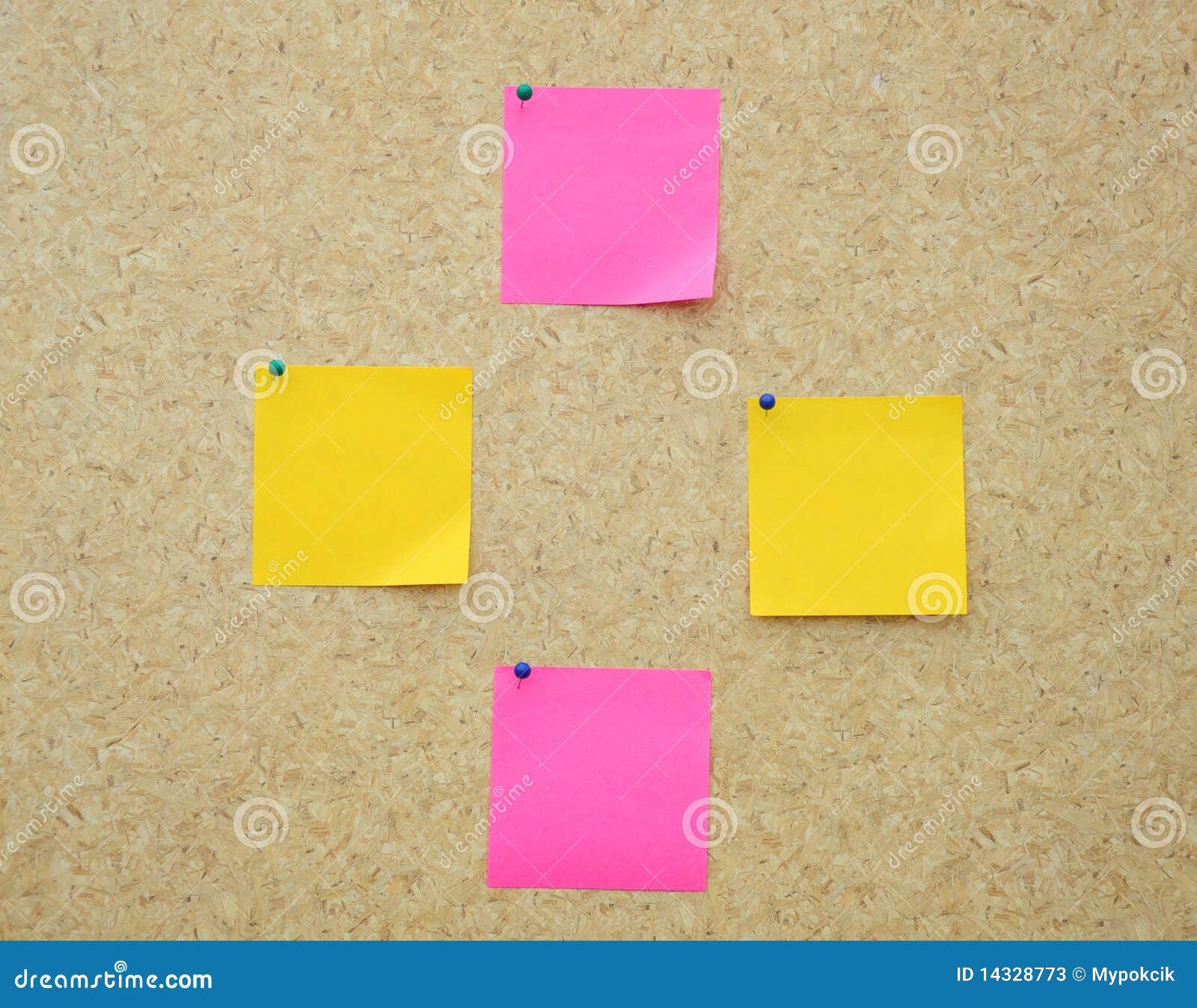 Blank sticky notes stock image. Image of pink, copy, office - 14328773