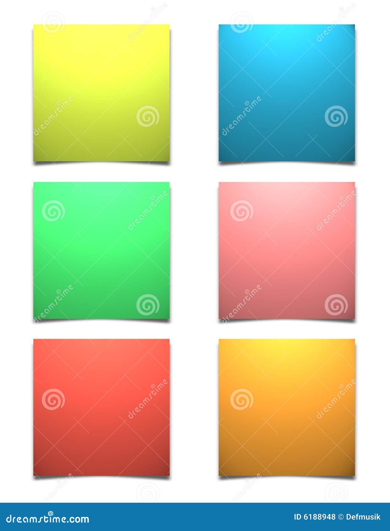 Blank Sticky Notes stock illustration. Illustration of remember - 6188948