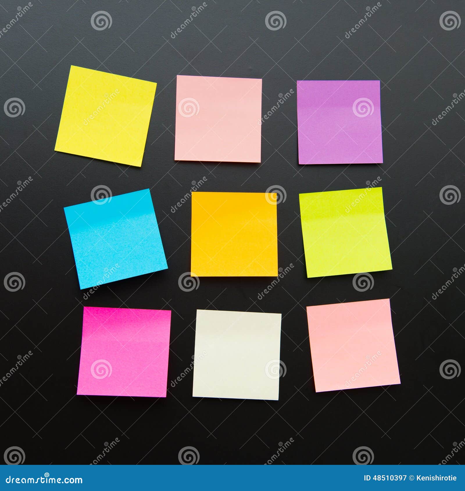 Blank sticky notes stock image. Image of communication - 48510397