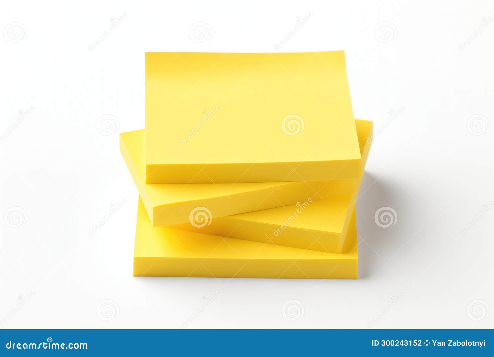 Blank Sticky Notes Ready for Use Stock Illustration - Illustration of ...