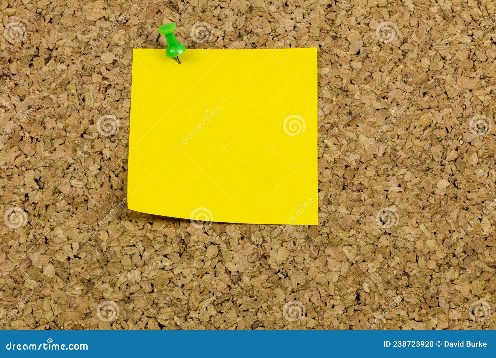 Notes With Push Pins On Cork Board Office Business Royalty-Free Stock ...