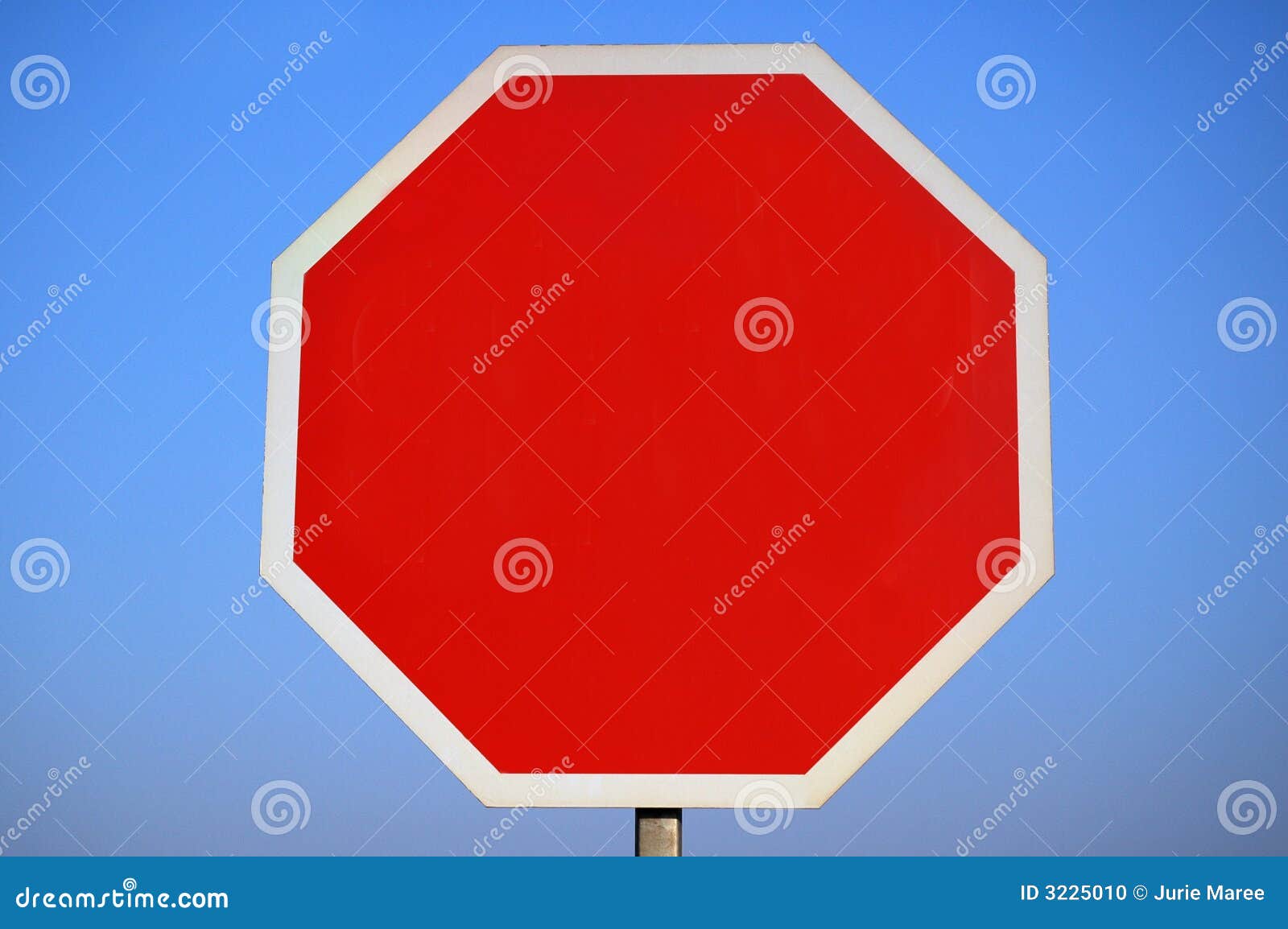 Blank Stop Sign. Royalty-Free Stock Image | CartoonDealer.com #3225010