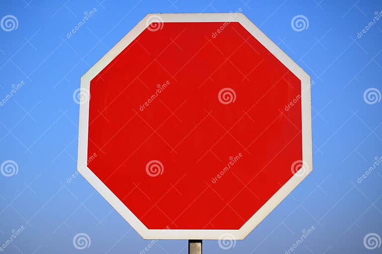 Blank Stop Sign. stock photo. Image of blank, turn, directional - 3225010