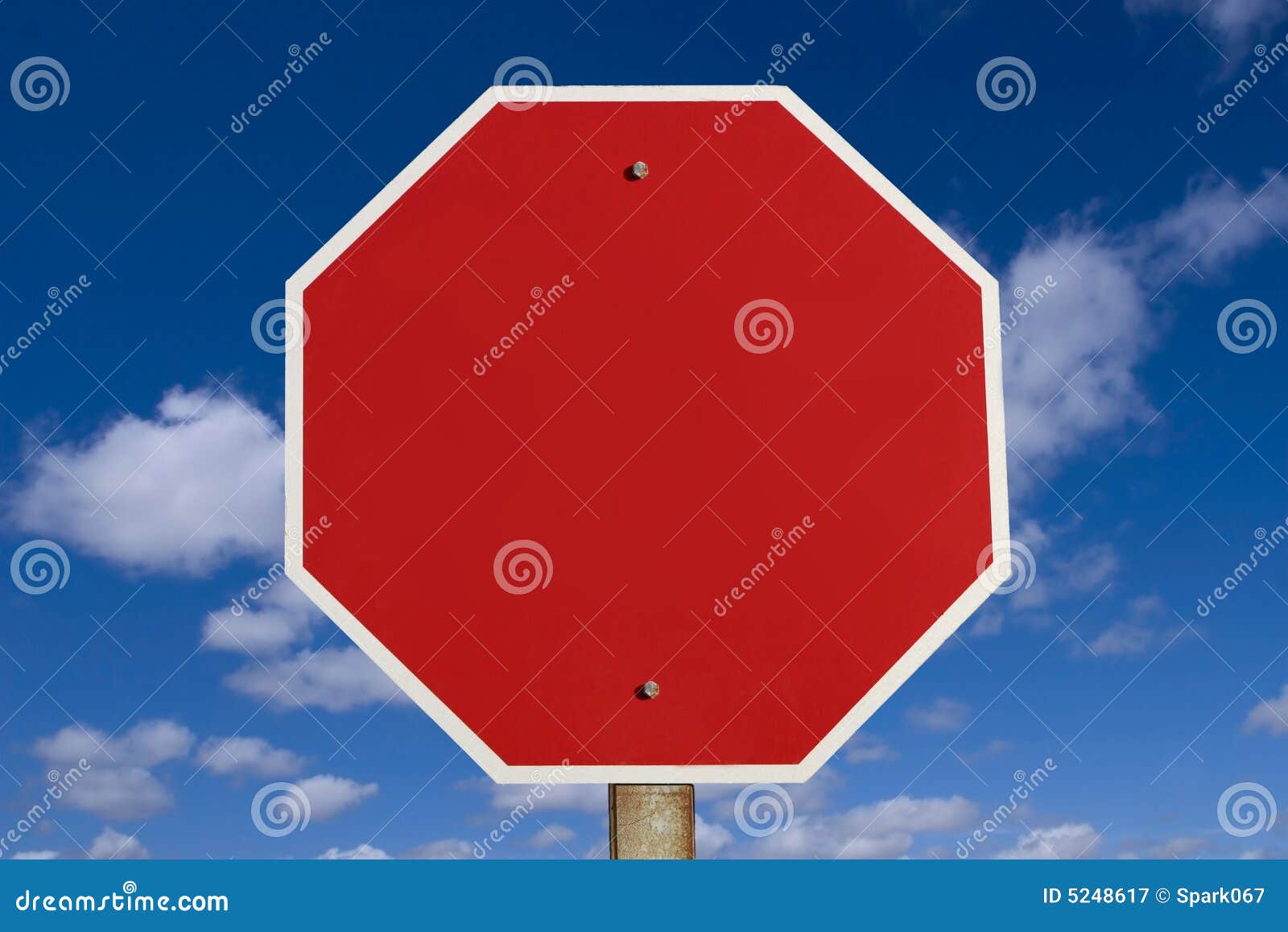 Red Stop Sign Isolated On White Background. Traffic Regulatory Warning ...