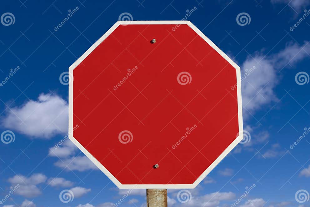 Blank Stop sign stock image. Image of alert, stop, transportation - 5248617
